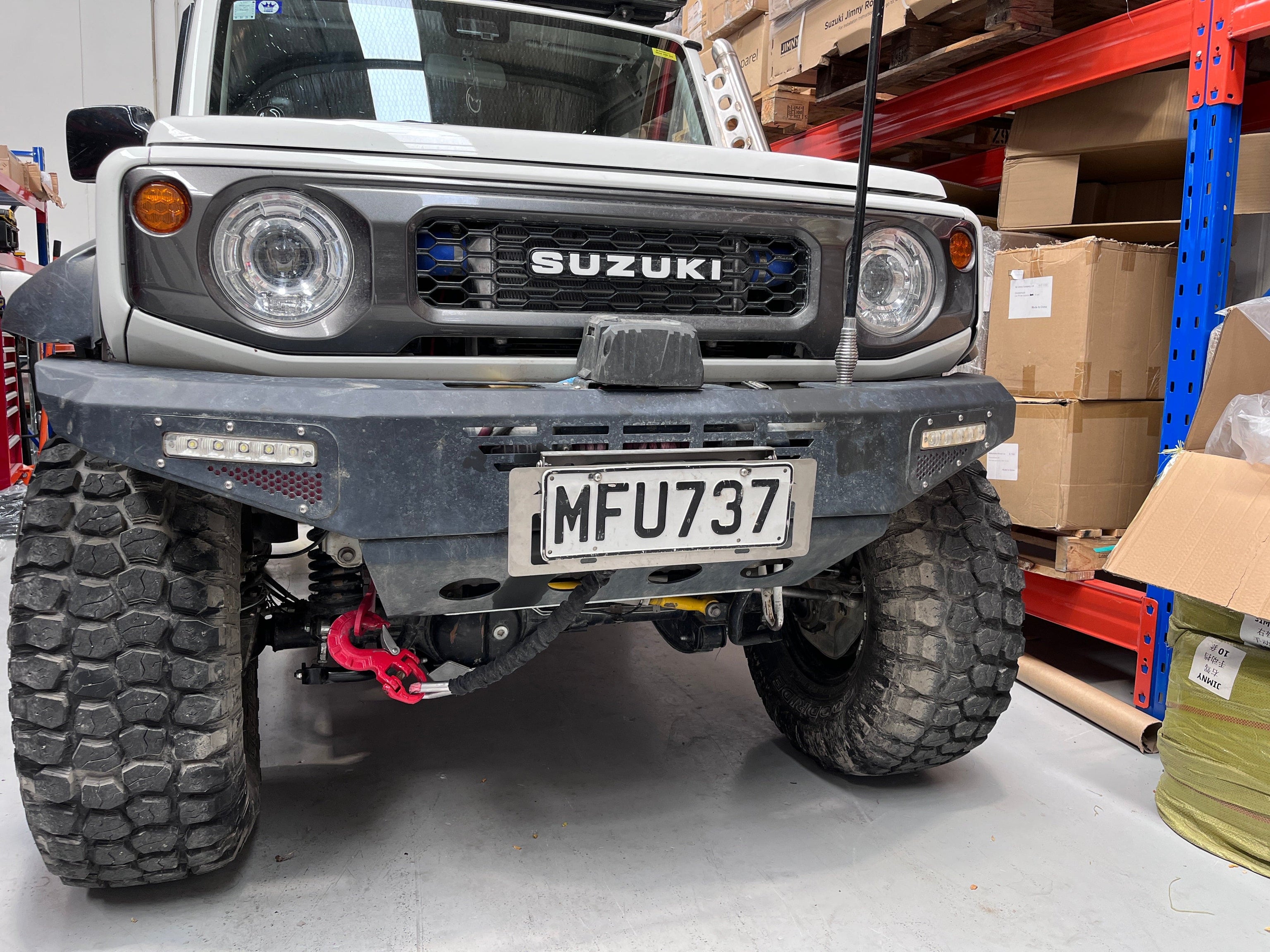 Carbon Offroad Stainless Steel Pull Up Number Plate Bracket | Jimny NZ
