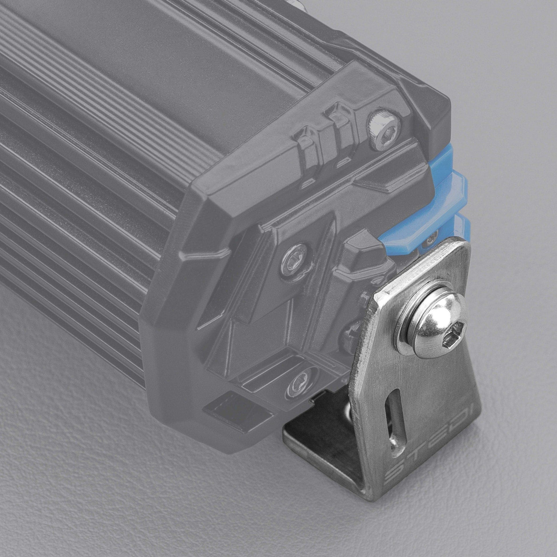 Side Brackets for LED Light Bars Brushed Stainless 59mm Profile | Jimny NZ